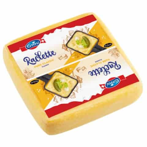 Emmi Swiss Raclette Cheese 7lbs | Alp and Dell Cheese Store