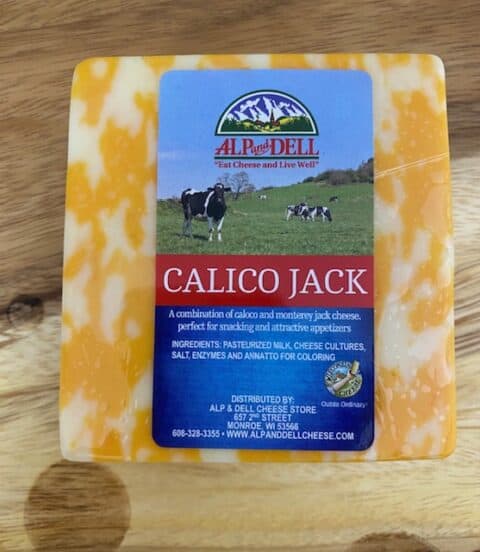 Calico Jack Longhorn Cheese 1lb | Alp and Dell Cheese Store