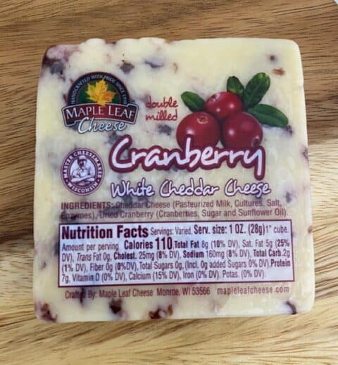 Cranberry, Cherry or Blueberry White Cheddar Cheese | Alp and Dell ...